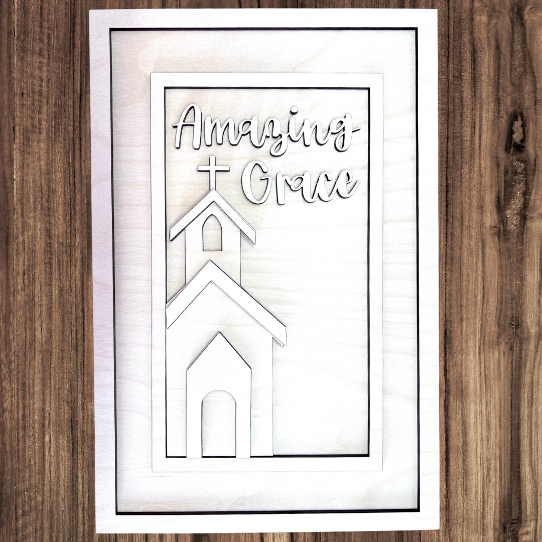 Amazing Grace Church sign – The Rust-Covered Cottage, LLC