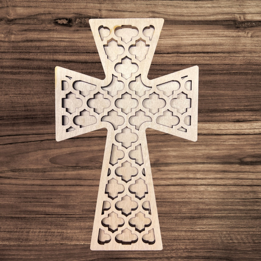 Cross with Pattern overlay – The Rust-Covered Cottage, LLC