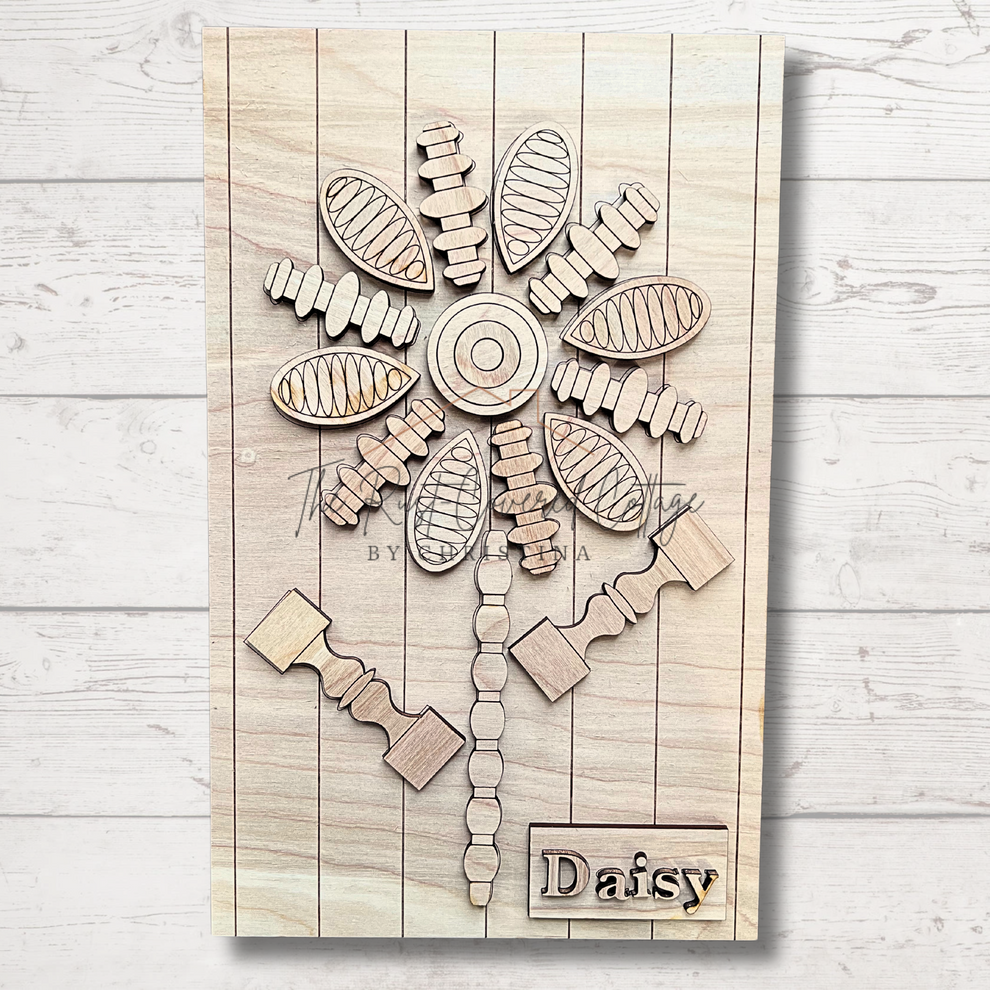 Spindle Daisy Sign | DIY Wood Kit | Wall Decor – The Rust-Covered ...