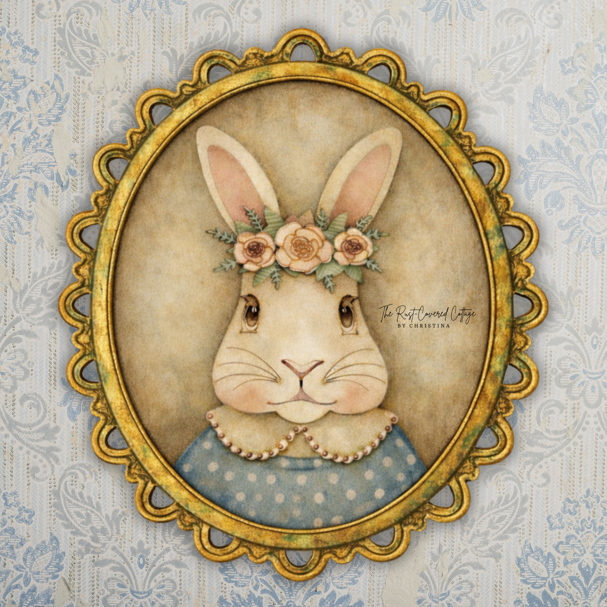Vintage Bunny Portrait Set DIY Wood Kit | Spring Decor – The Rust ...