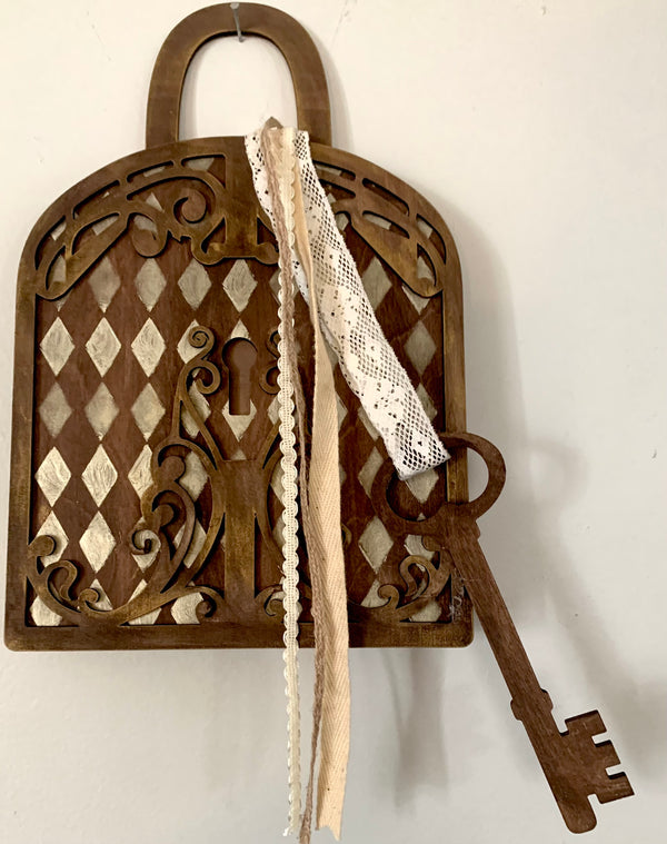 Ornate Padlock | DIY Wood Kit – The Rust-Covered Cottage, LLC