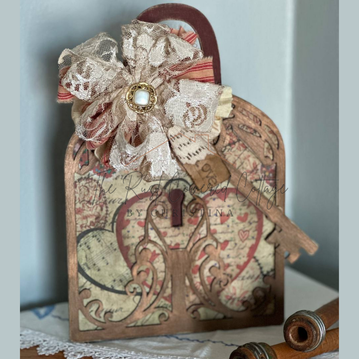 Ornate Padlock | DIY Wood Kit – The Rust-Covered Cottage, LLC