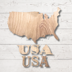 USA Map|United States| DIY Wood Kit – The Rust-Covered Cottage, LLC
