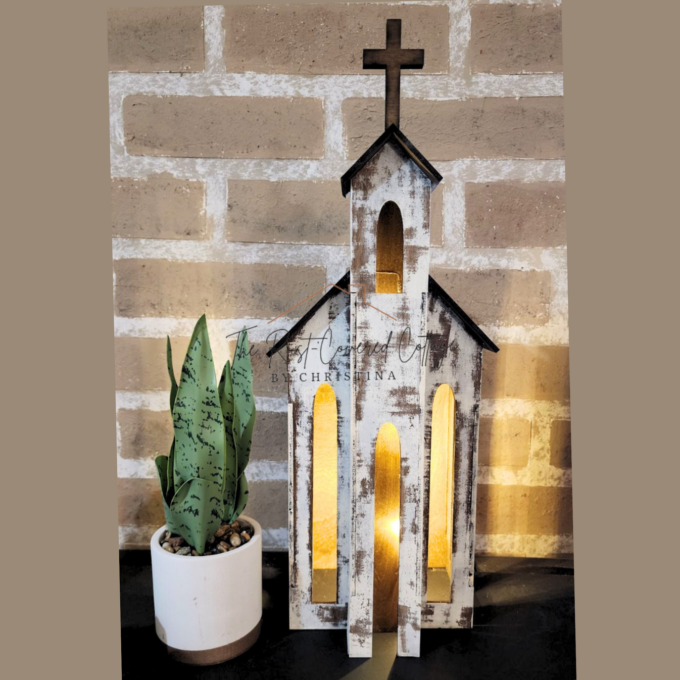 Saltbox Church - DIY Wood Kit – The Rust-Covered Cottage, LLC