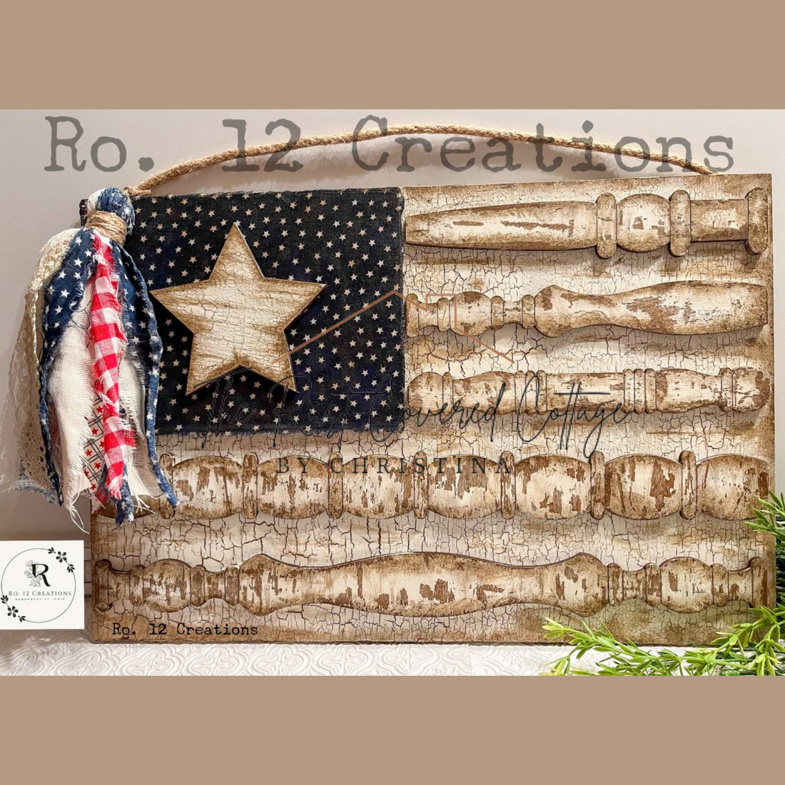Spindle Flag Sign | Laser Cut | DIY Wood Kit – The Rust-Covered Cottage ...